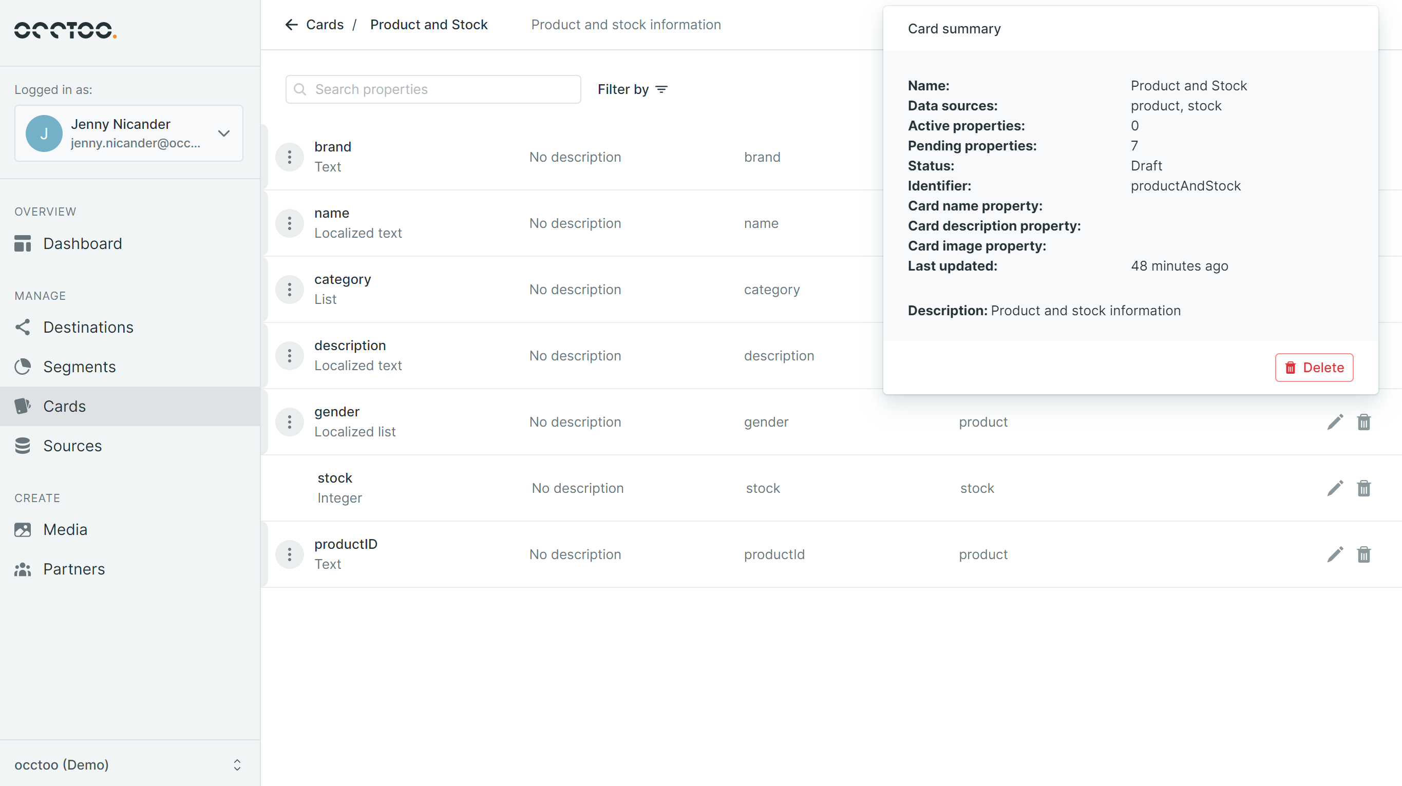 See A Card Summary Documentation